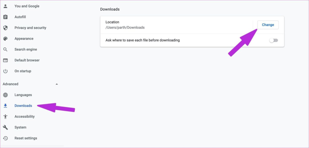 How to Change Google Chrome Download Location - TechKnowmad