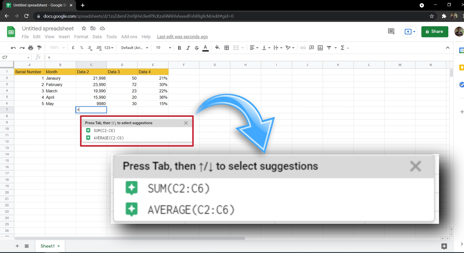 How to Get Google Sheets Formula Suggestions (2023) - TechKnowmad